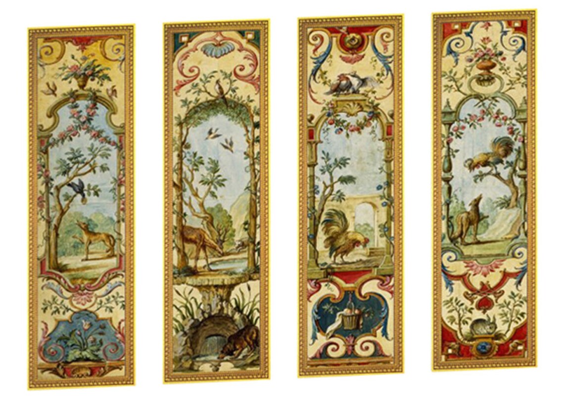 Victorian Wall Panels Wallpaper 1 12th or 1 24th Scale 01 - Etsy