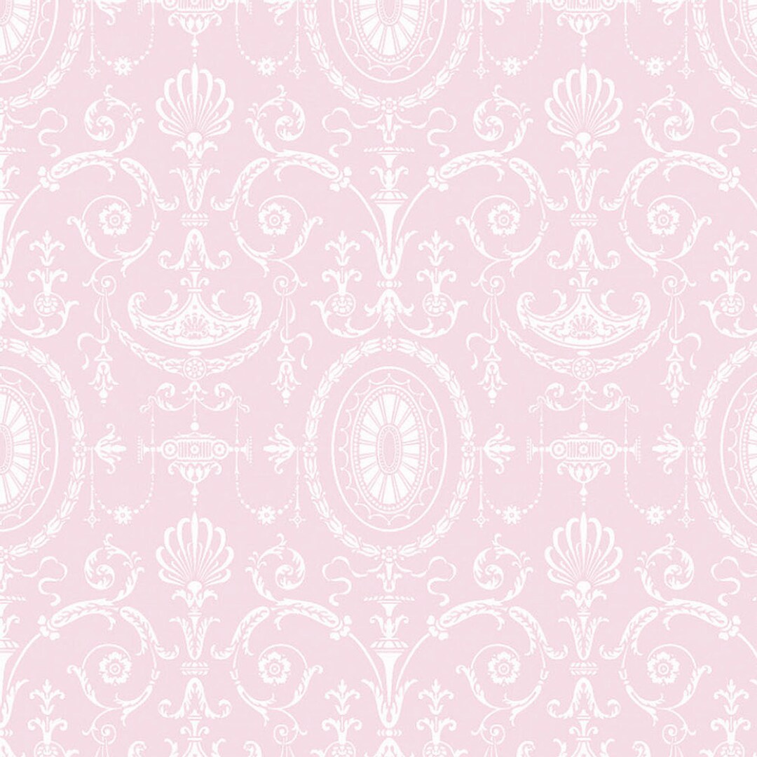 Dolls House Wallpaper 1/12th or 1/24th Scale Quality Paper Pink Vintage ...