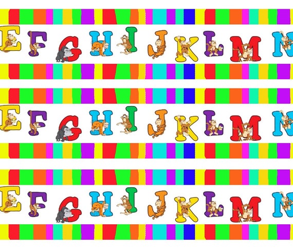 Alphabet Wallpaper Border