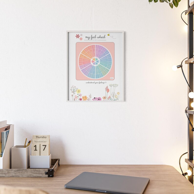 Feelings Wheel Printable | Pastel Emotion Chart for Kids & Adults ...