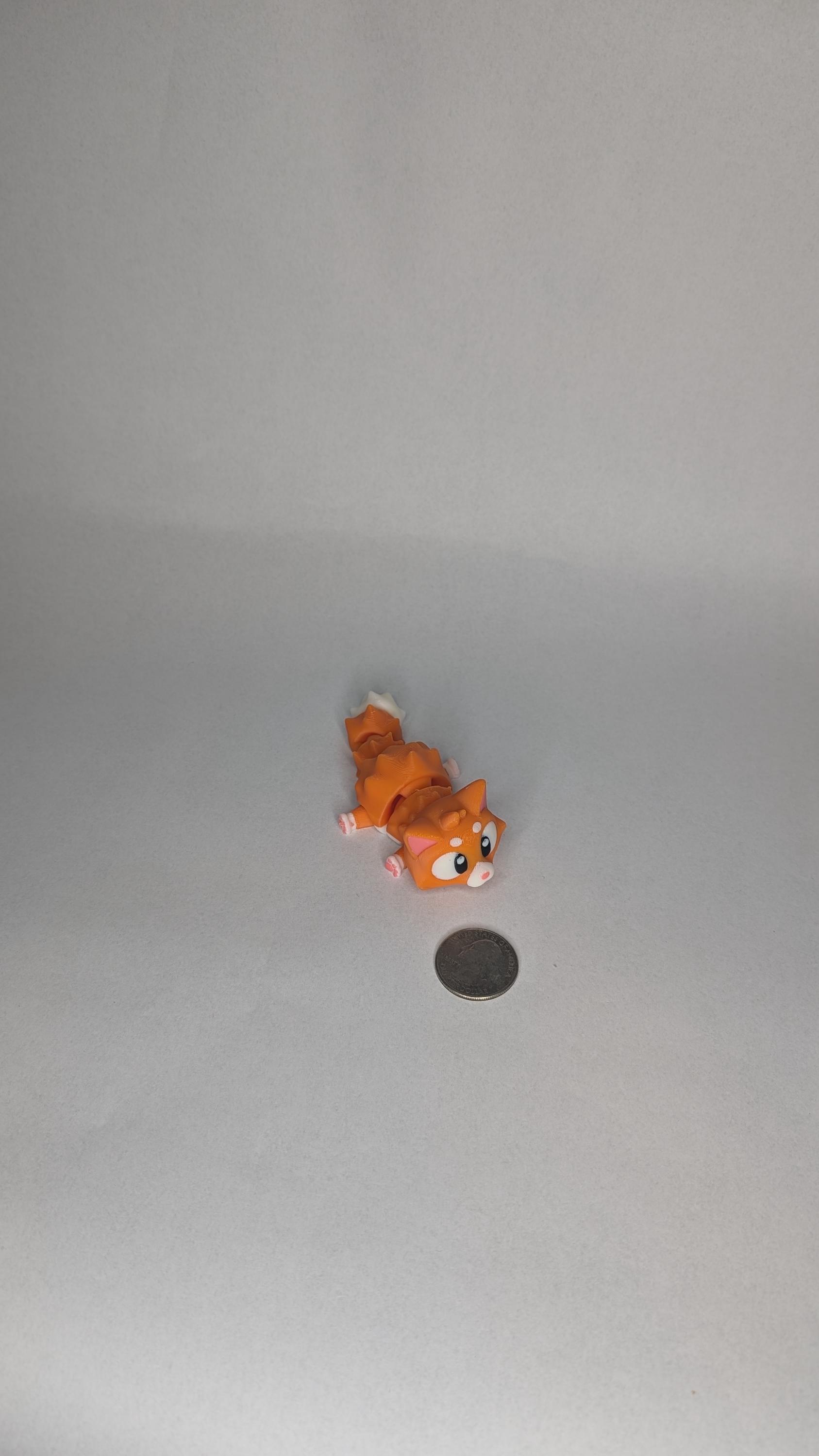 Articulated 3D Printed Cat: Removable Head, PLA Toy - Etsy