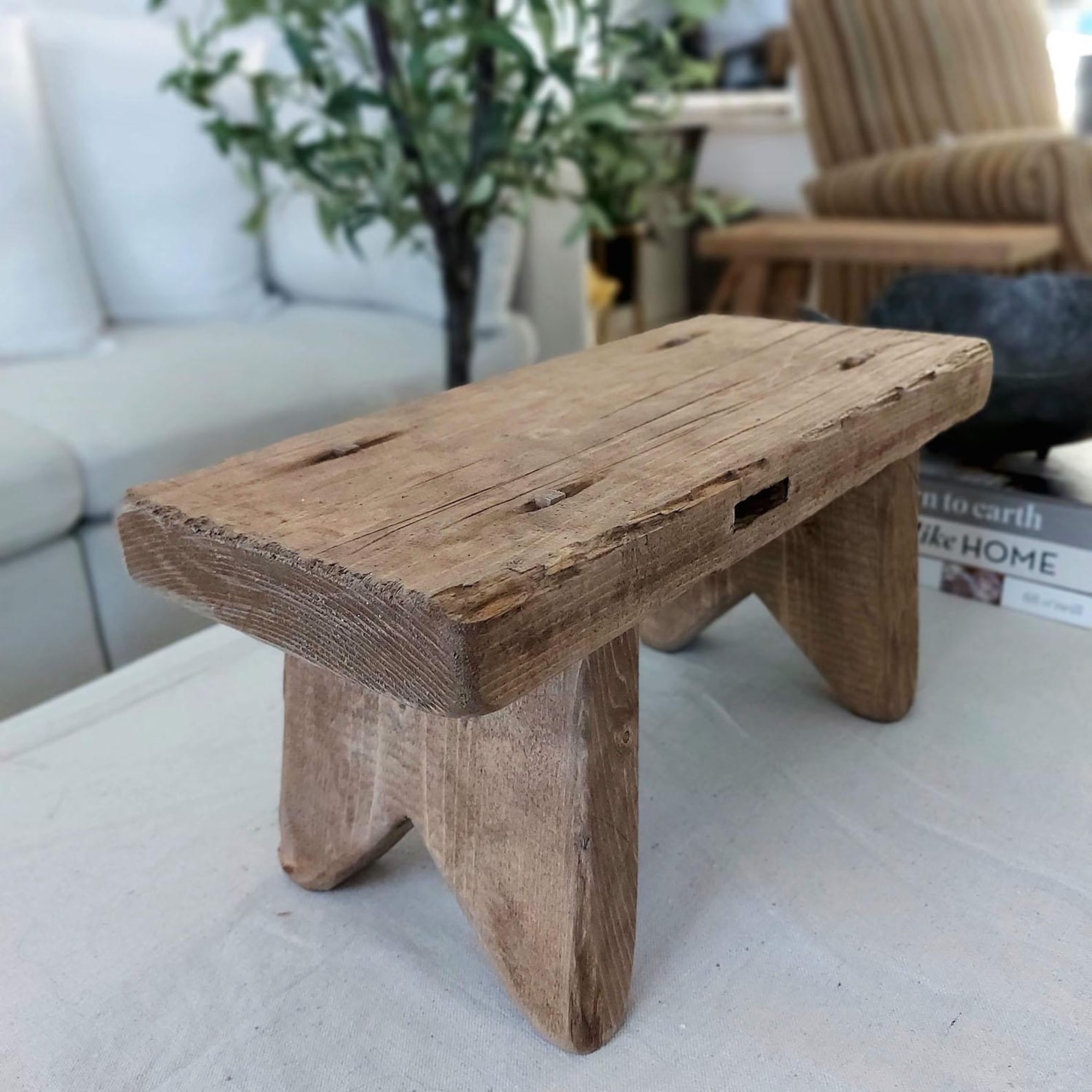 Vintage-style Decor | Step Stool | Accent Piece | Wood Riser | Handmade ...
