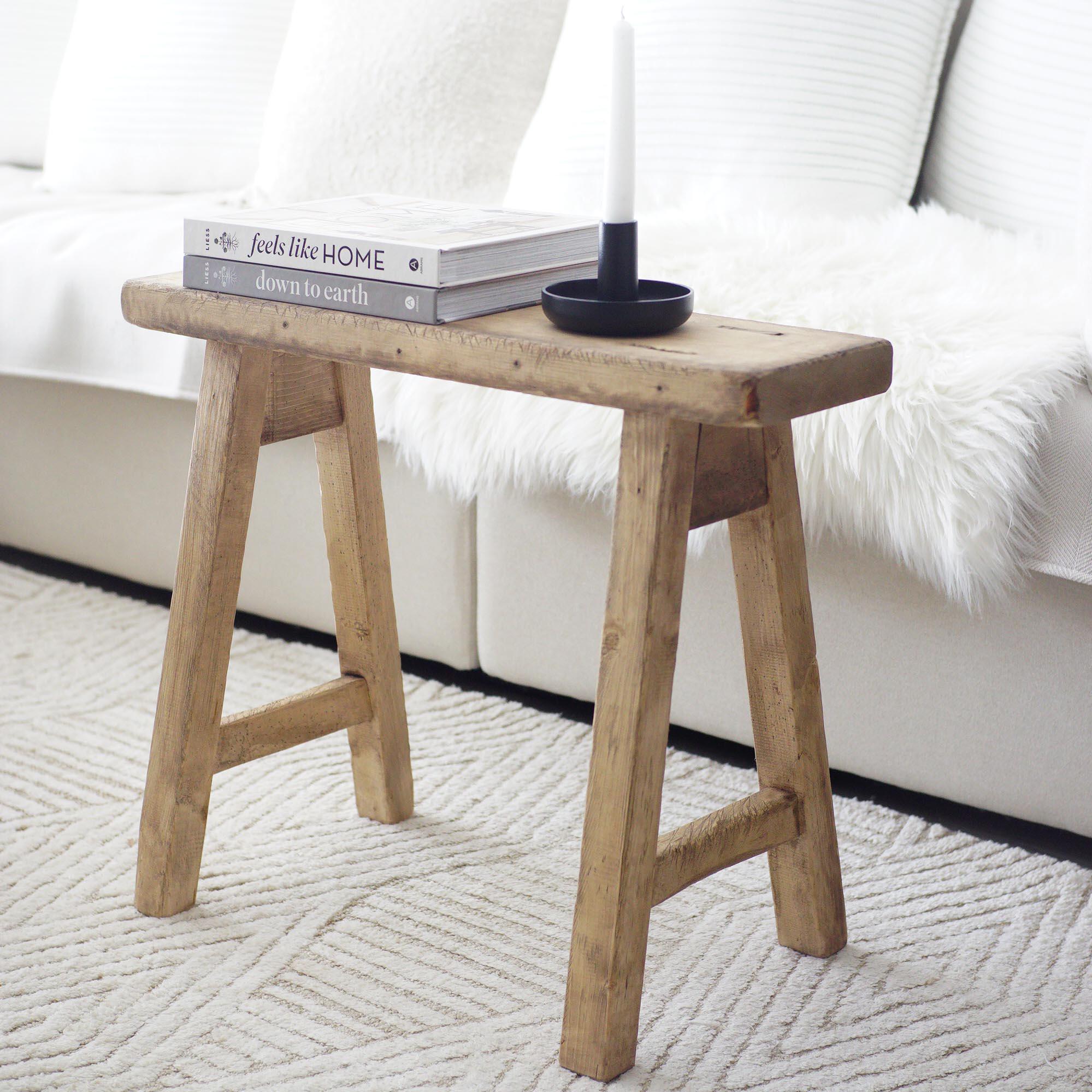 Mini Bench | Side Table | Rustic| Vintage Style | Wooden Bench ...