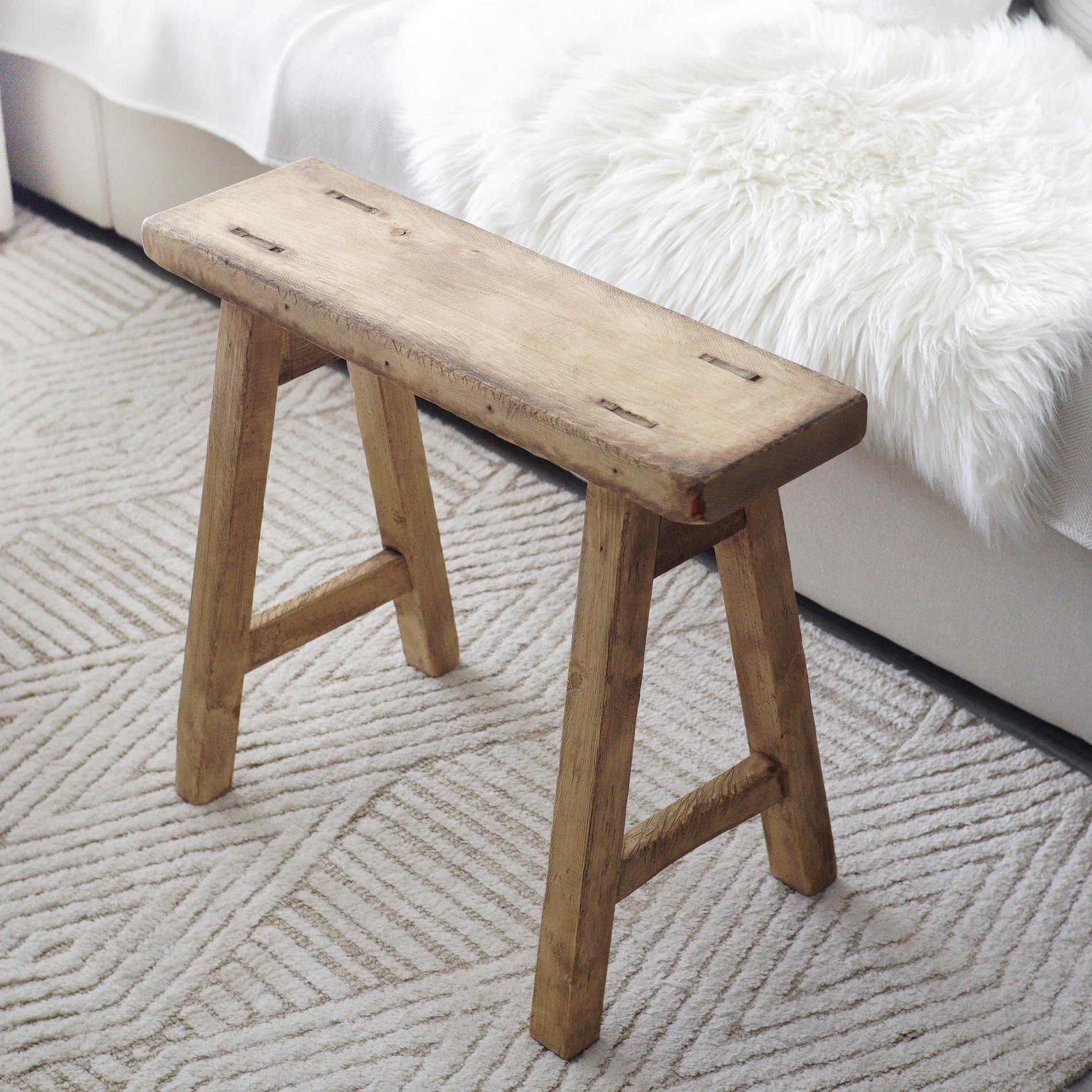 Mini Bench | Side Table | Rustic| Vintage Style | Wooden Bench ...