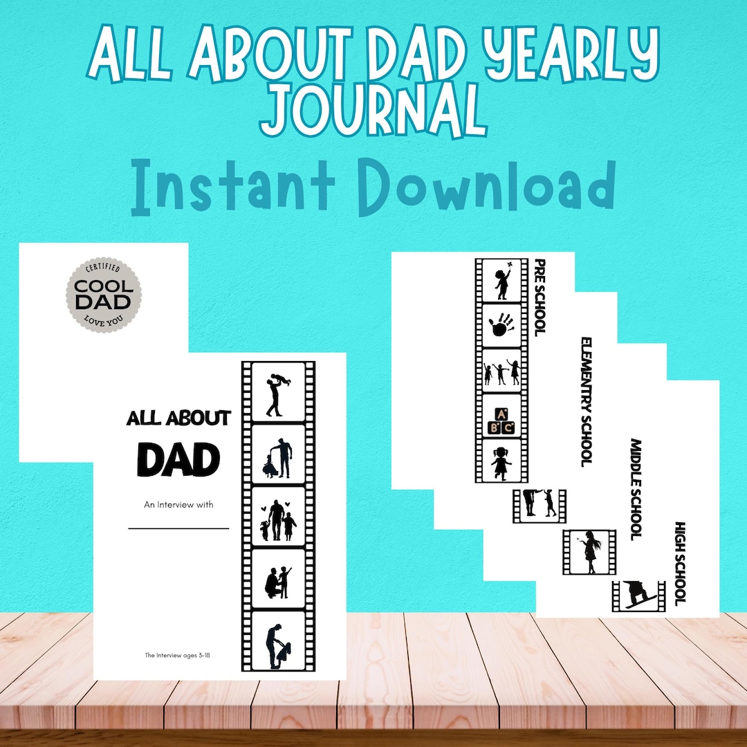 Printable Journal for Dad DIY Birthday, Fathers Day, or Just for Fun ...