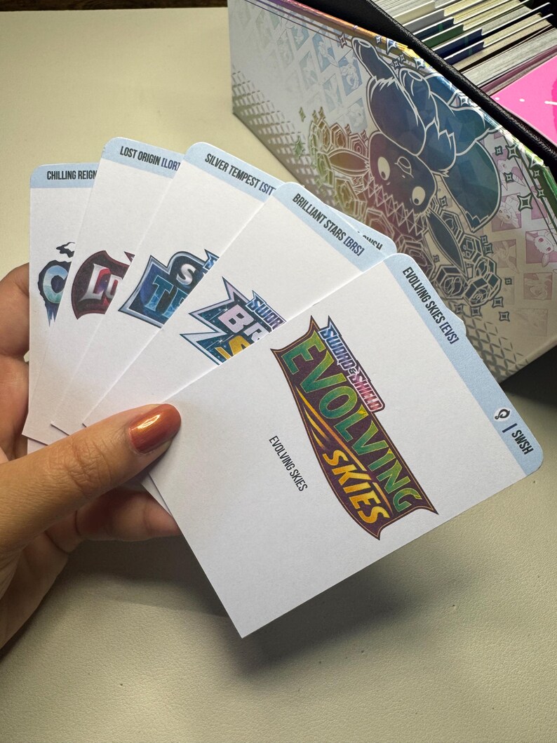 Pokémon TCG - DIGITAL Divider Bundle; S&V, SWSH and Type Divider Cards ...