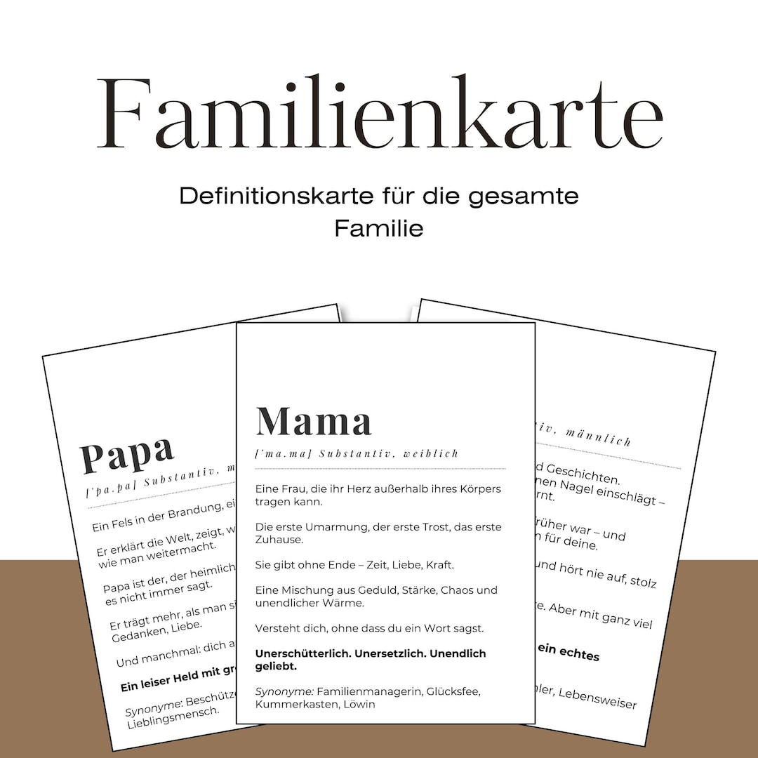 Family Definition Cards | Grandma, Grandpa, Mom, Dad, Aunt, Uncle ...