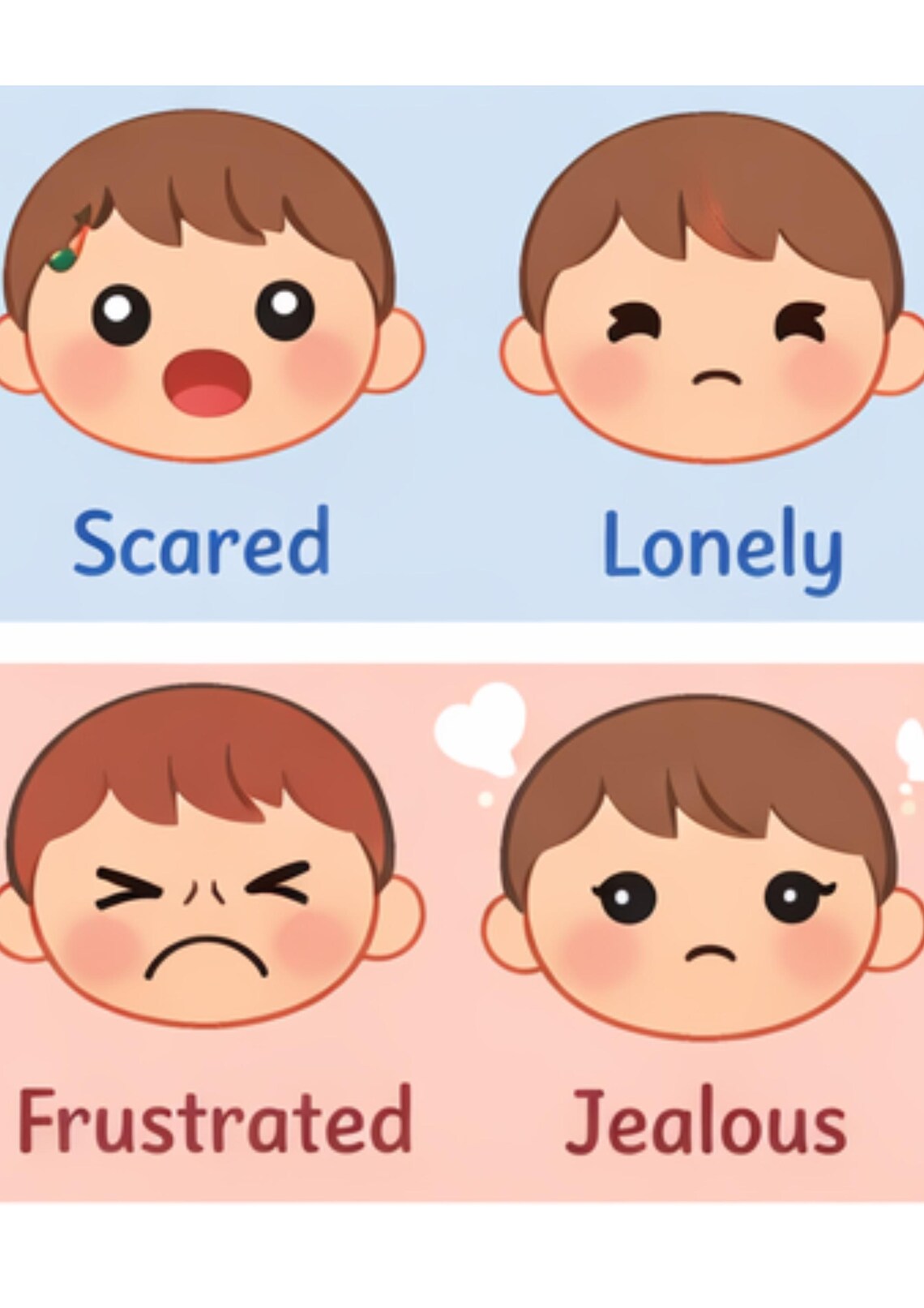 Kids Emotions Chart | Social Emotional Learning, Calm Corner (digital ...