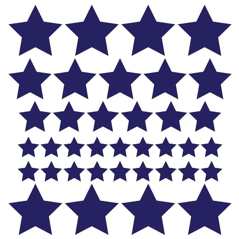 Star Wall Decals Starry Starry Nightthese Star Wall - Etsy