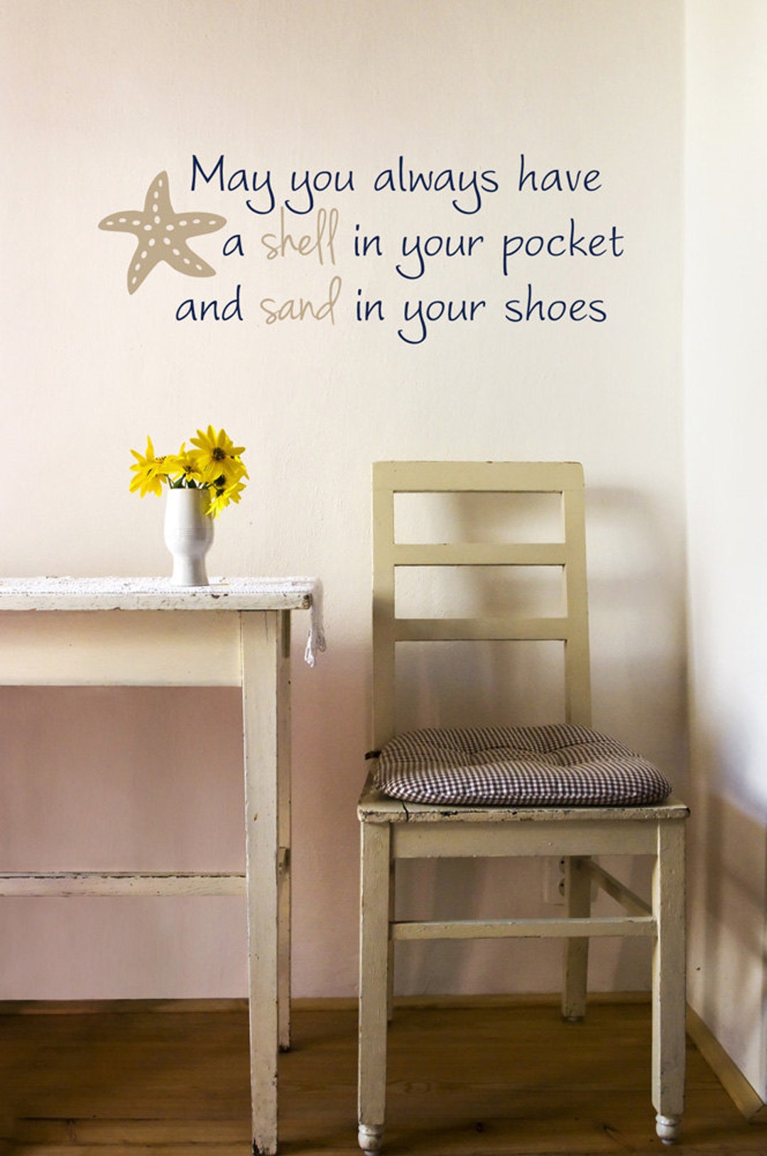 Shell and Sand Vinyl Wall Decal Sticker - Etsy