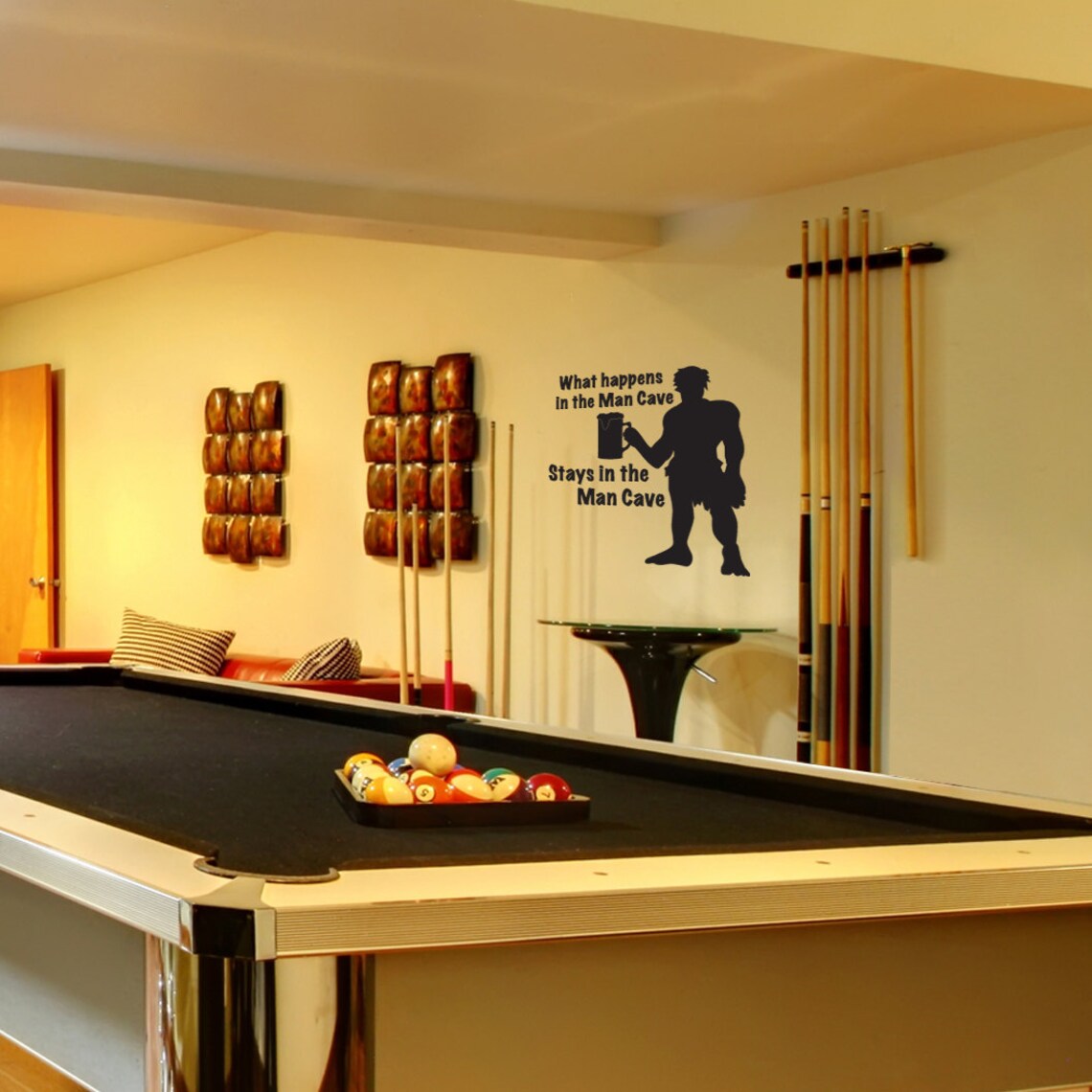 Man Cave Decor Vinyl Wall Decal - Etsy