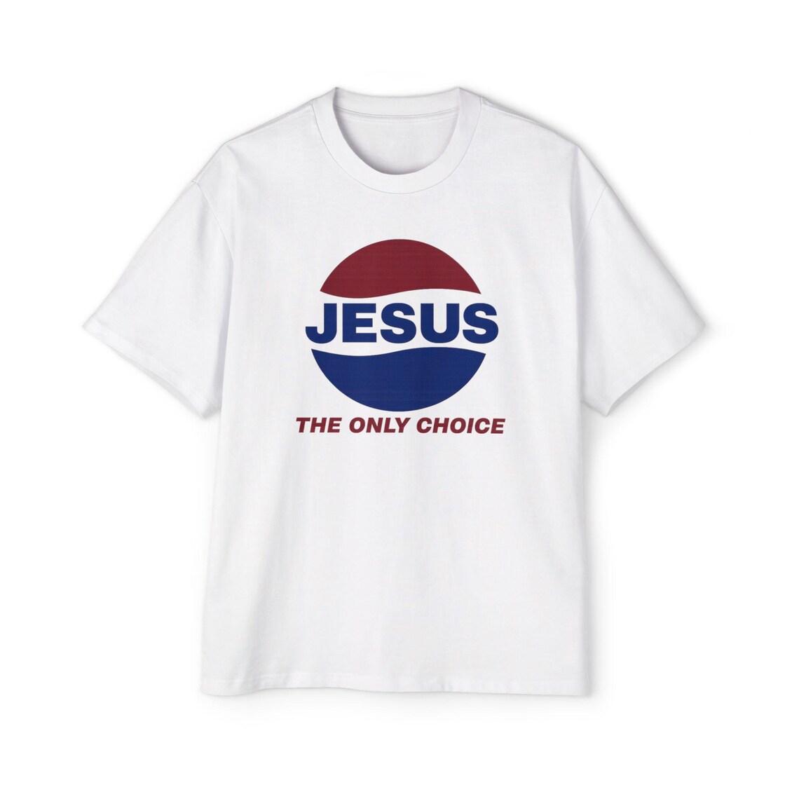 Vintage Jesus Graphic T-shirt: Heavyweight Oversized Christian Faith ...