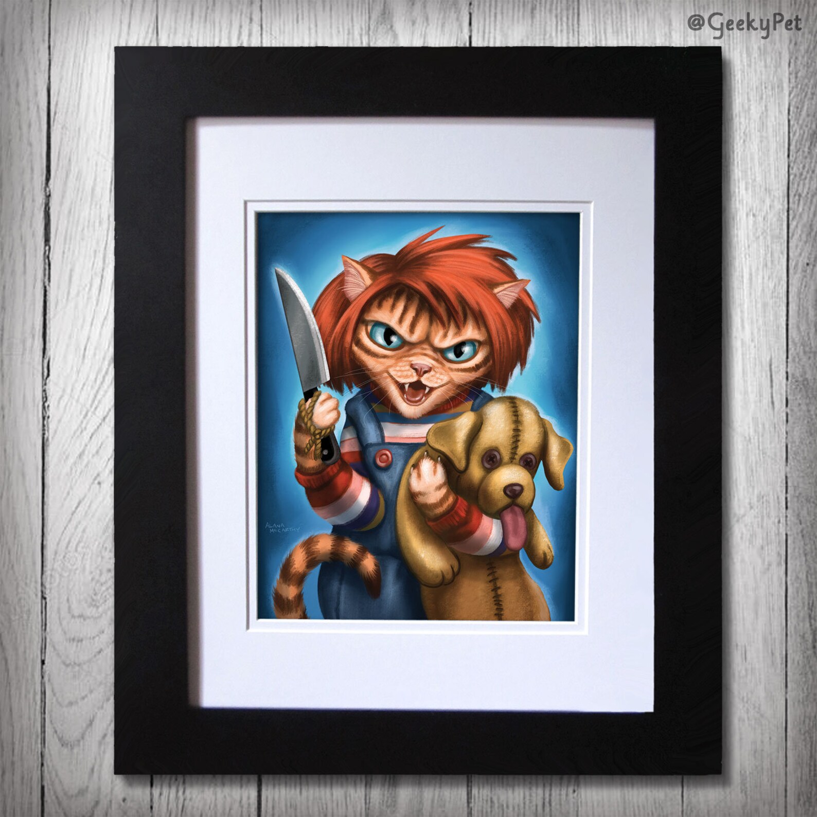 Chuck Cat 8 X 10 Art Print - Etsy