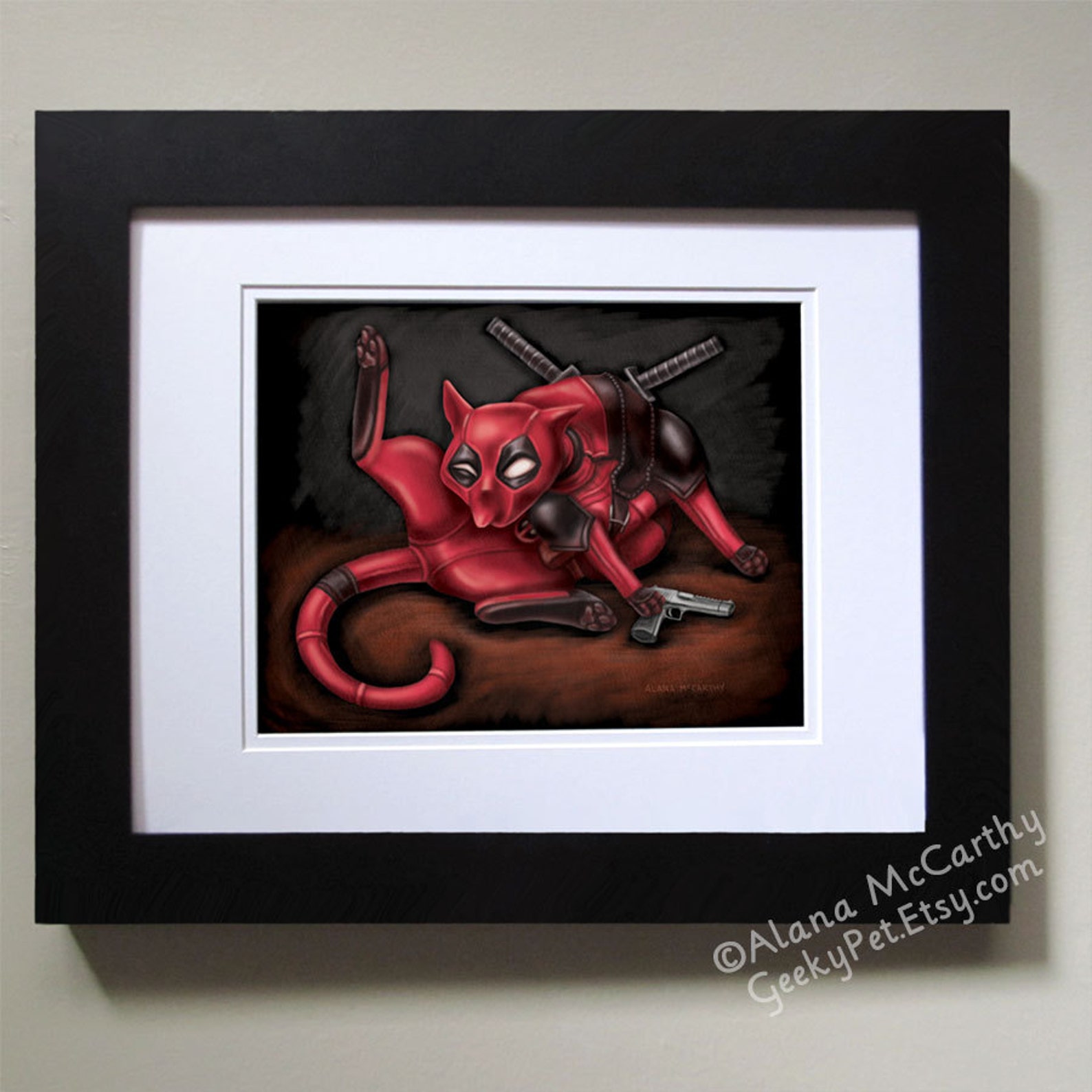 Rude Cat 10 X 8 Art Print - Etsy