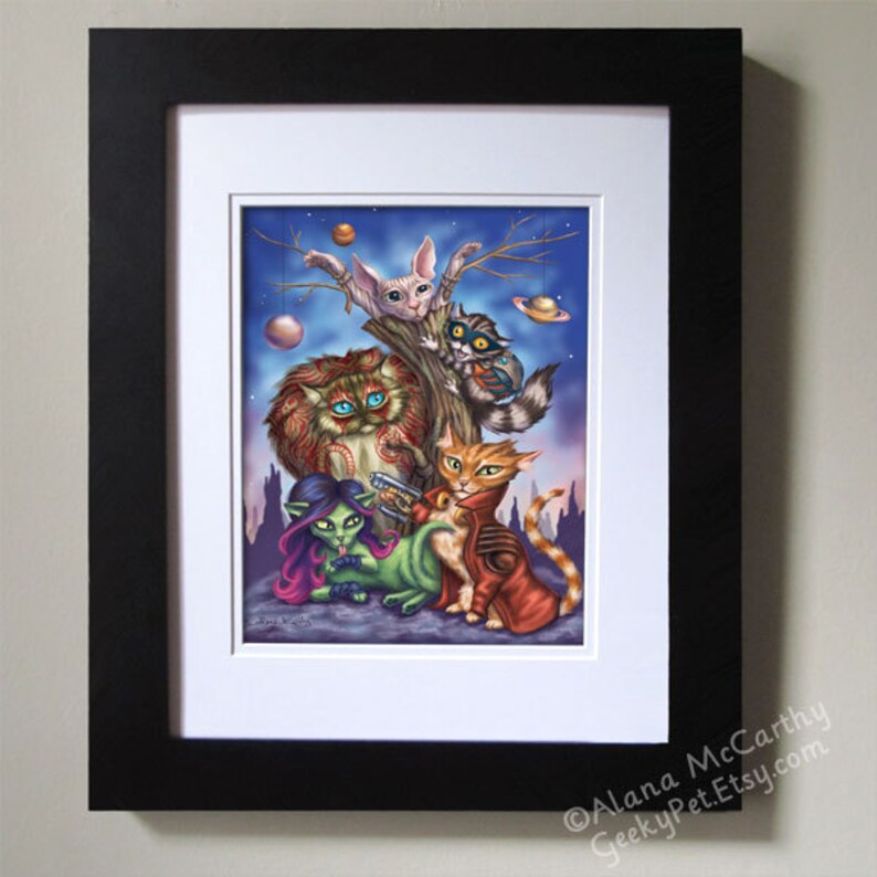 Guardians of the Galaxy Cats 8x10 Art Print Star-lord - Etsy