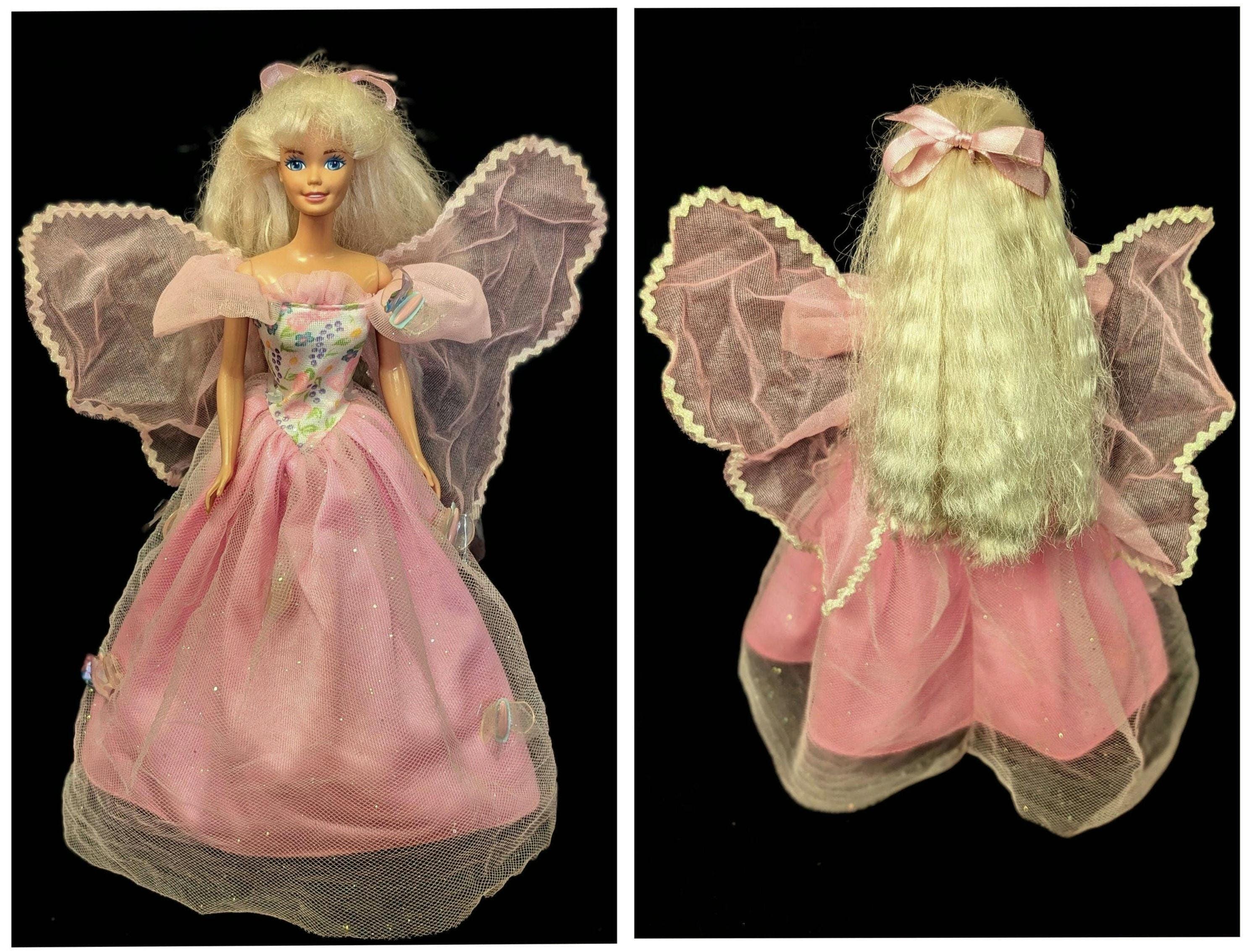 Vintage 1994 Bubble Angel Barbie, Pink Ballgown, Butterfly Accents - Etsy