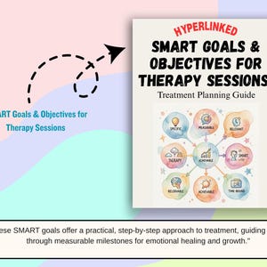 SMART Goals & Objectives for Therapy Sessions — Treatment Planning ...