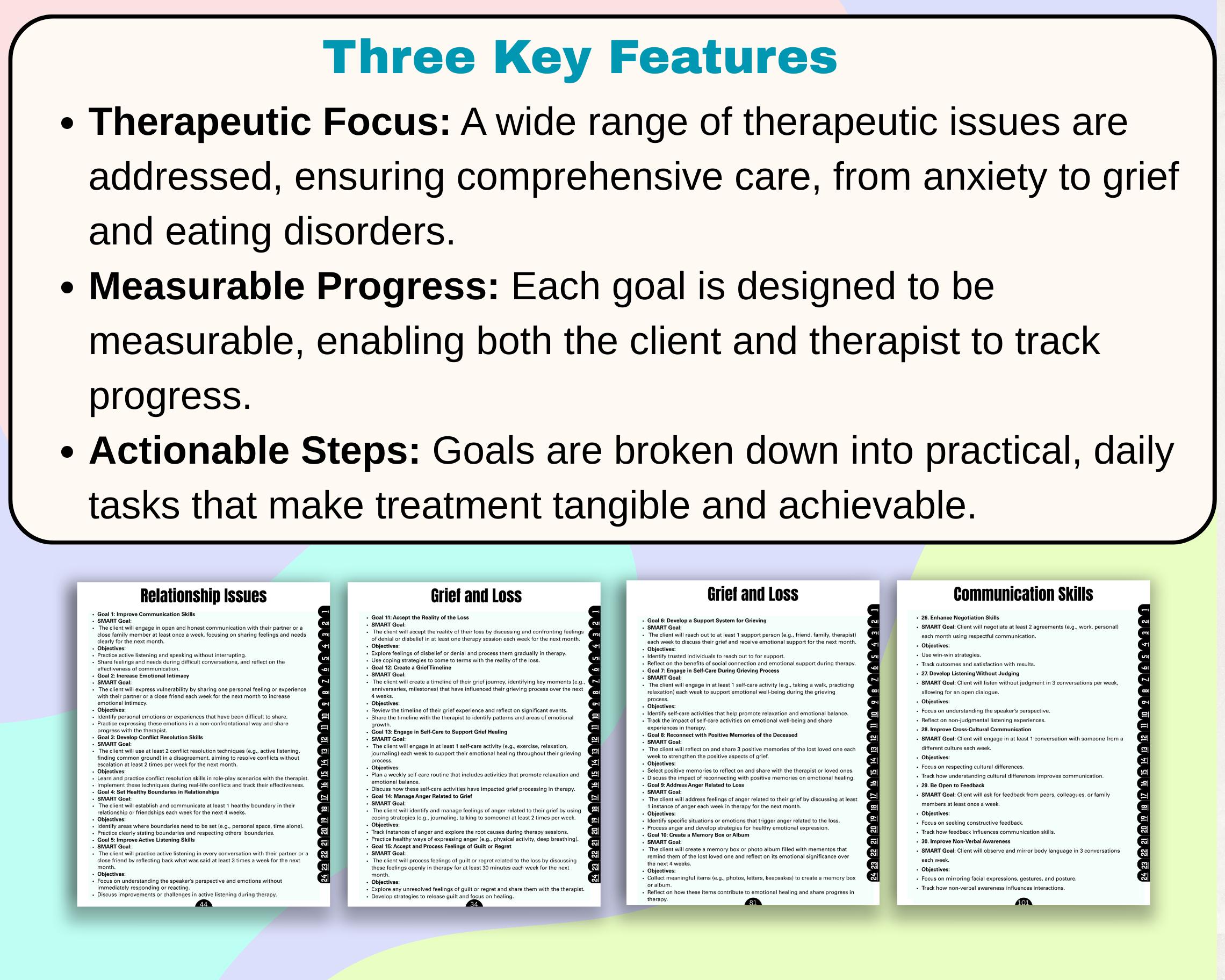 SMART Goals & Objectives for Therapy Sessions — Treatment Planning ...
