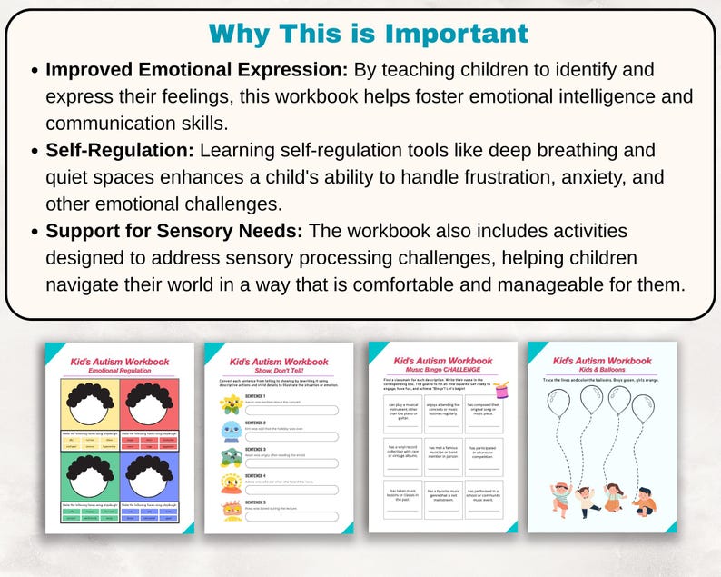 Kid's Autism Workbook for Teens | Neurodivergent Workbook | Social ...