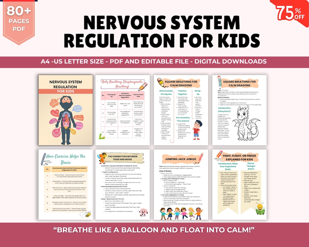 Nervous System Regulation for Kids, Distress Tolerance for Children ...