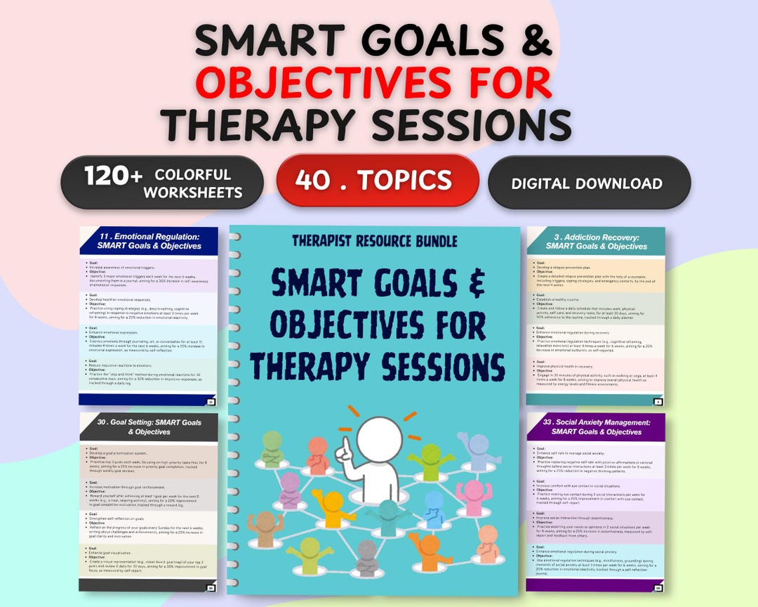 SMART Goals & Objectives for Therapy Sessions — Treatment Planning ...