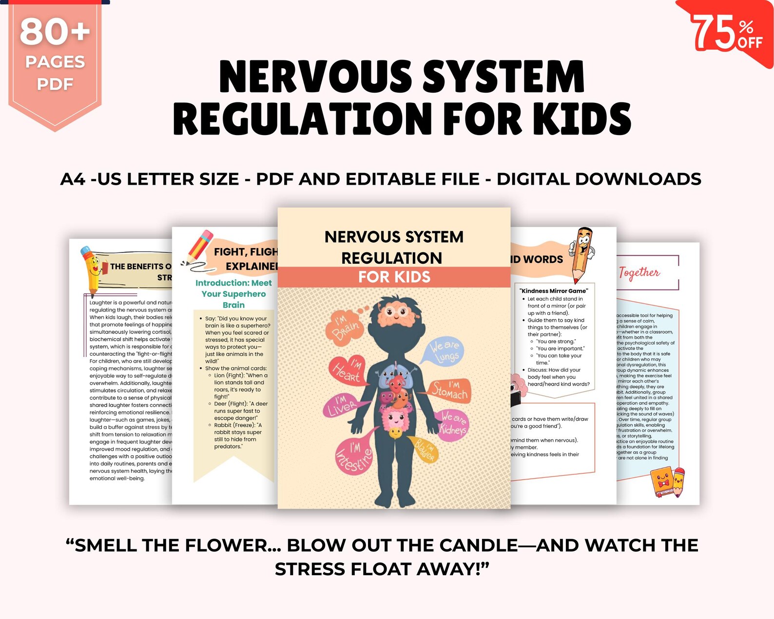 Nervous System Regulation for Kids: Coping Skills Workbook, Polyvagal ...