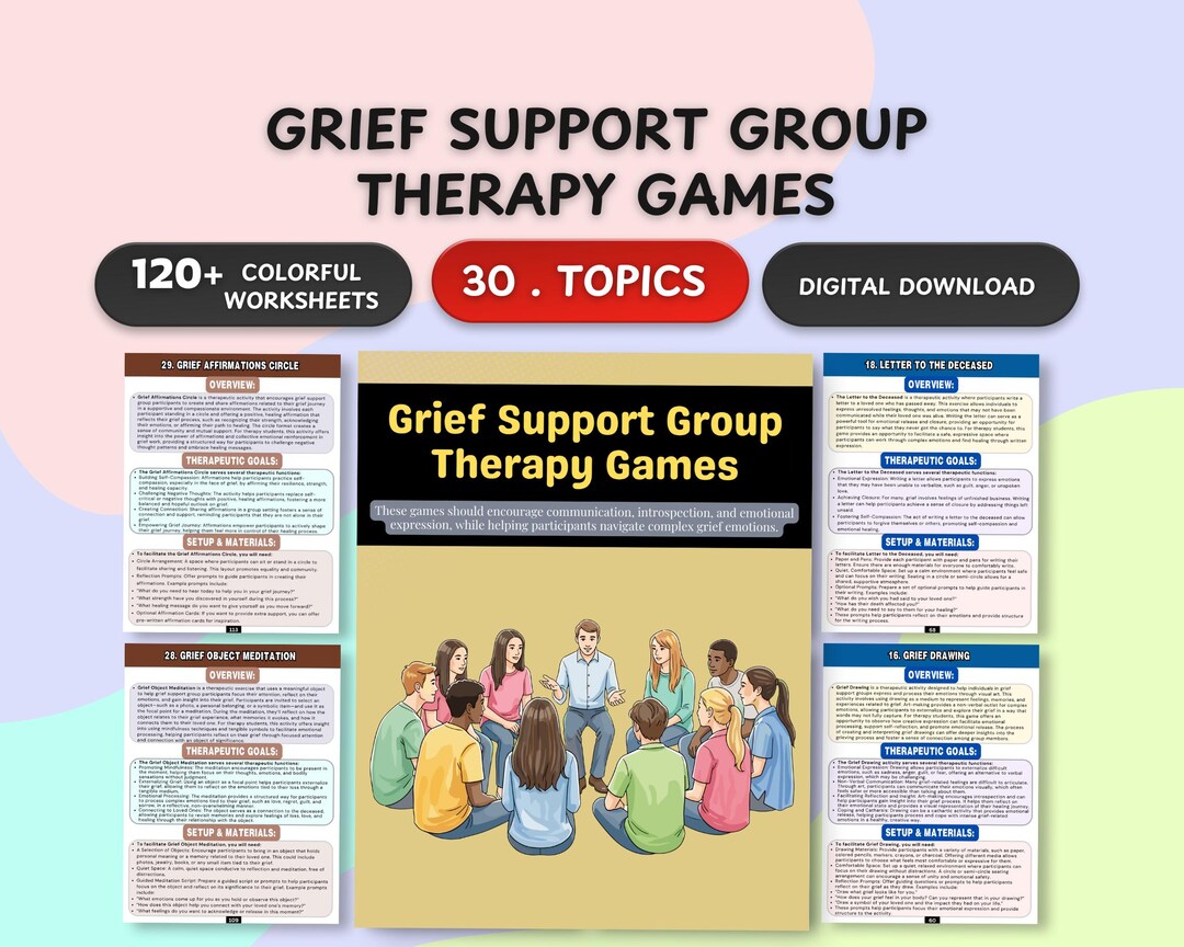 Healing Through Play: Grief Support Group Therapy Games - Etsy