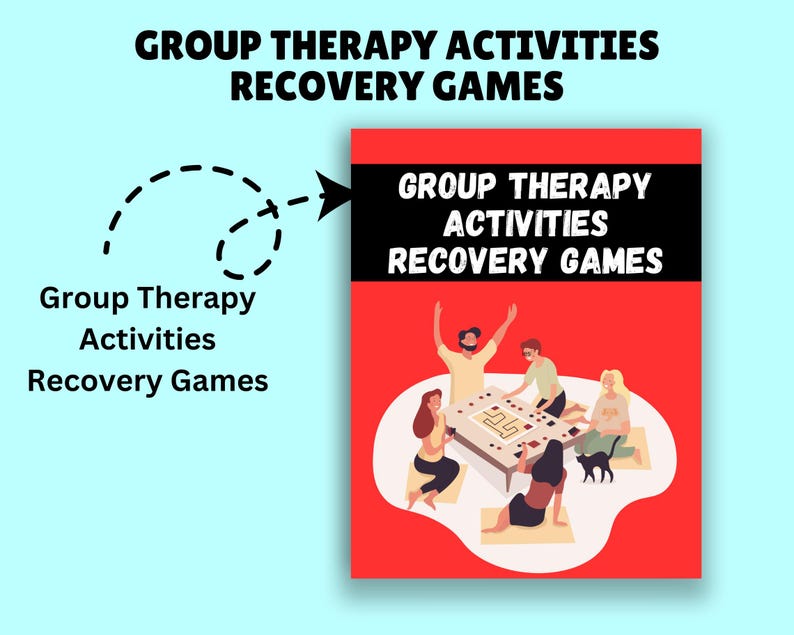 Substance Abuse Recovery Games | Group Therapy Activities (PDF) - Etsy