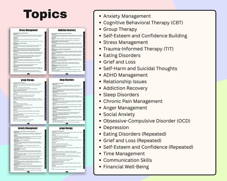 SMART Goals & Objectives for Therapy Sessions — Treatment Planning ...