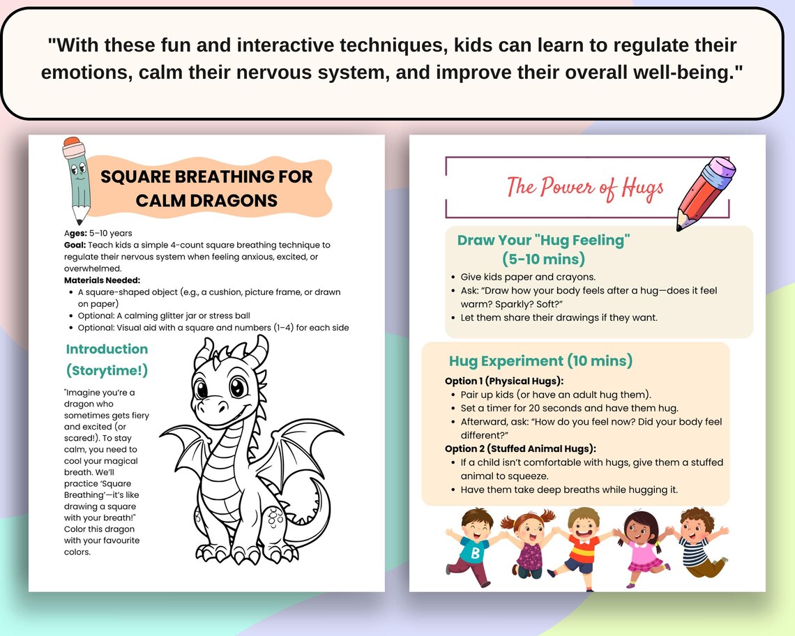 Nervous System Regulation for Kids: Coping Skills Workbook, Polyvagal ...