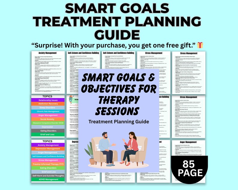 SMART Goals & Objectives for Therapy Sessions — Treatment Planning ...