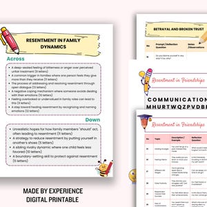 Resentment Workbook: Therapy for Relationships, Family & Couples - Etsy