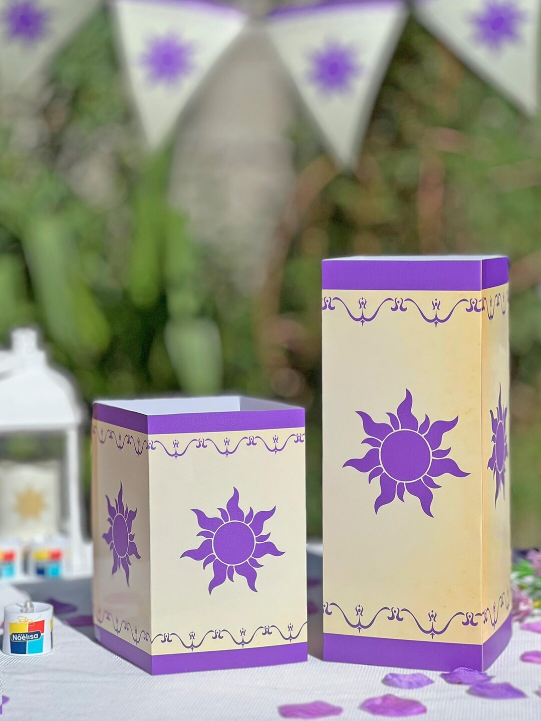 Wedding Tangled Lantern Set of 6 Centerpiece, Square Centerpiece Lights ...