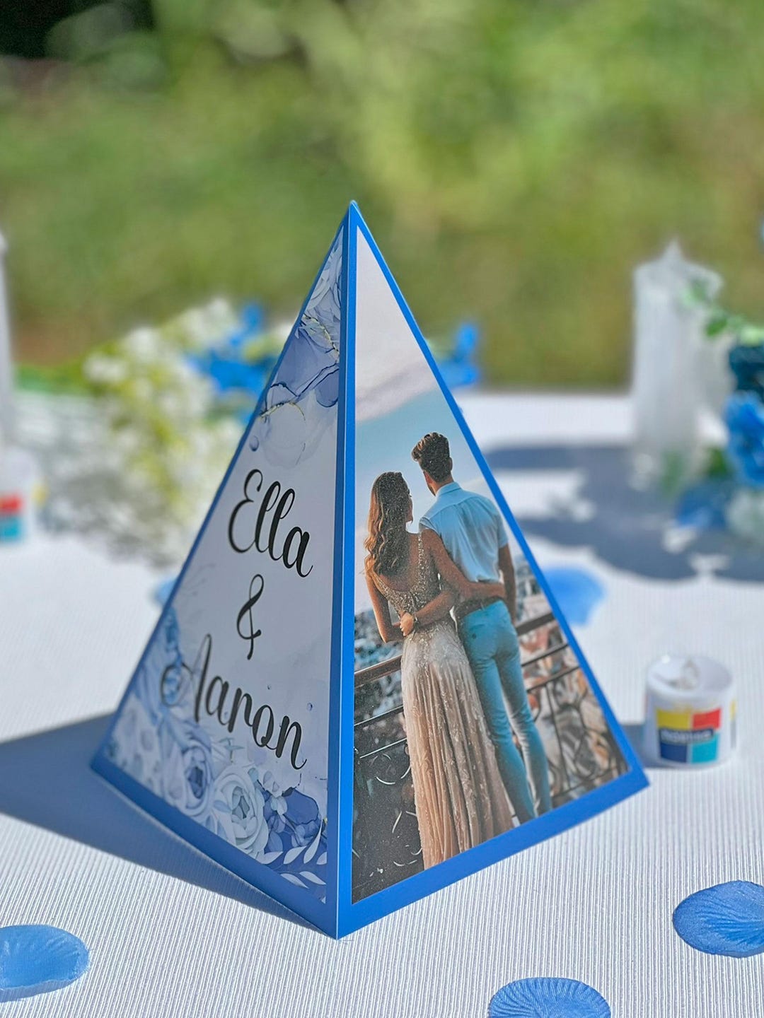 Personalized Pyramid Luminaria: Photo Table Centerpiece Lantern - Etsy