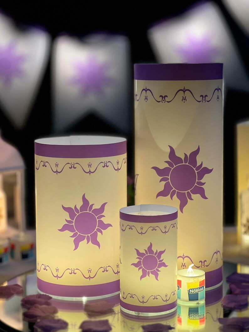 Tangled Lantern Centerpiece, Set of 6 Rapunzel Lights, Wedding ...