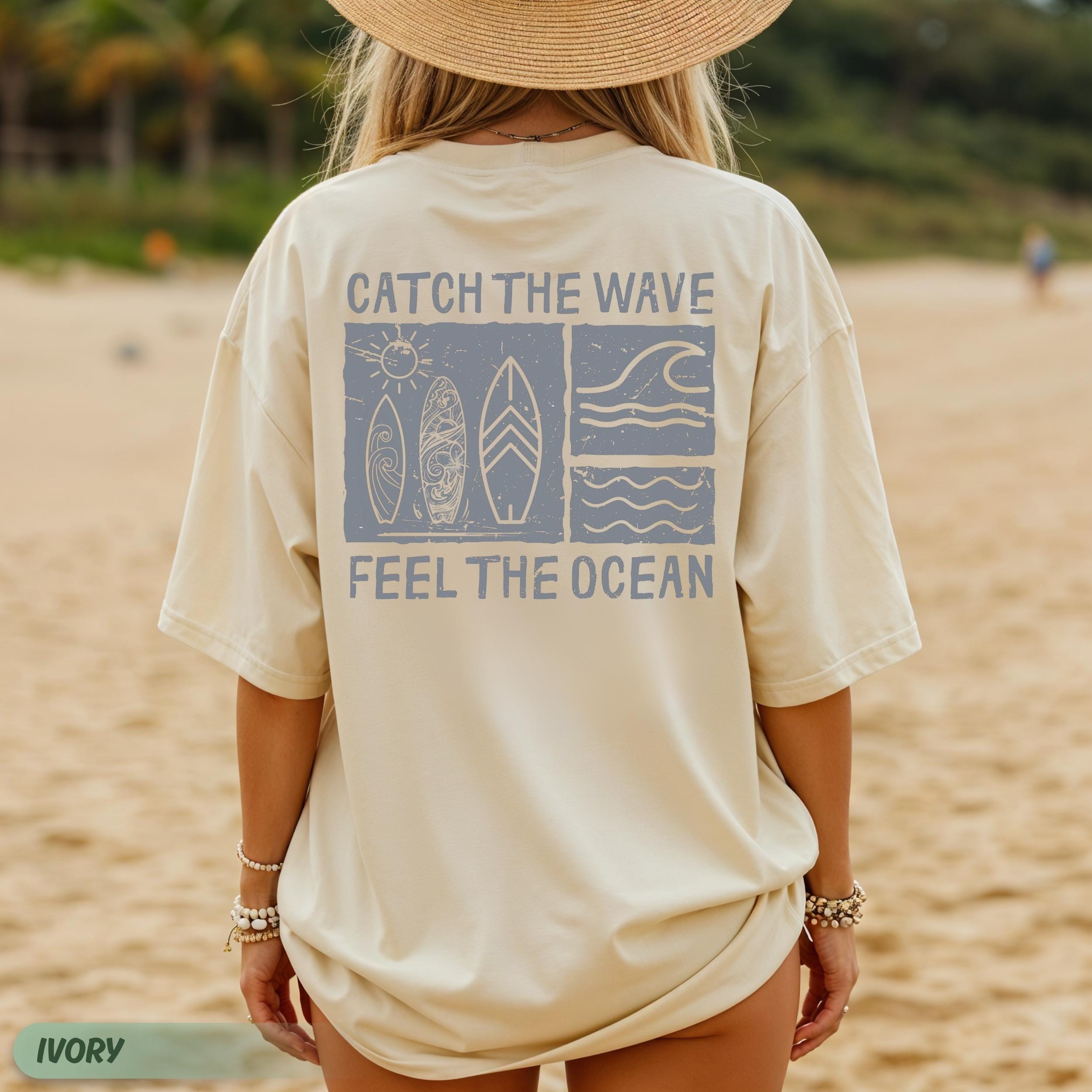 Comfort Colors Surf Shirt: Coastal Retro Beach Tee - Etsy