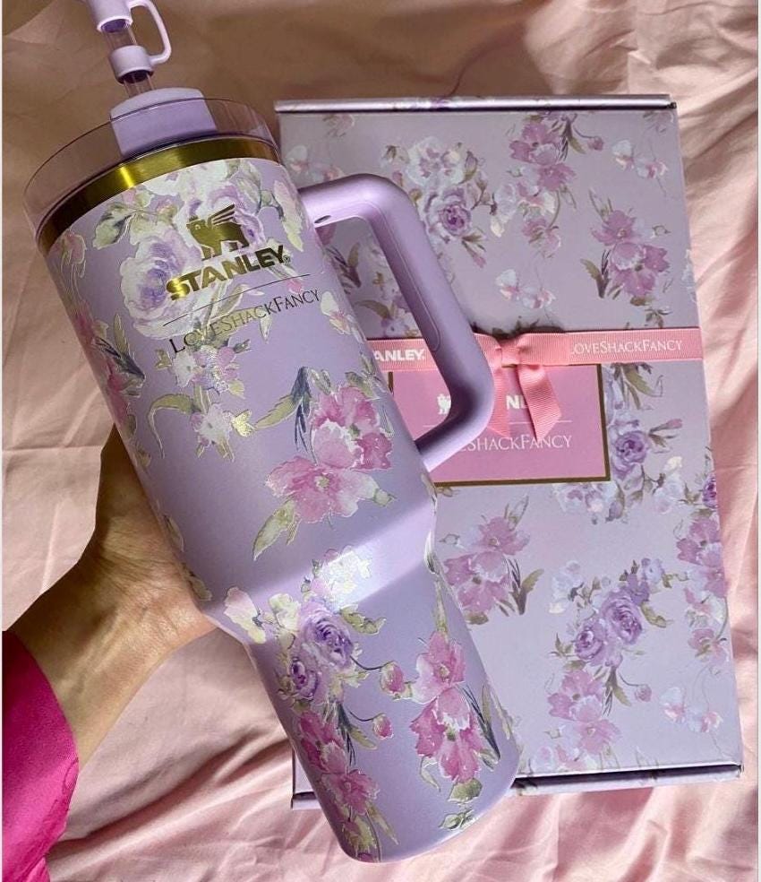 Stanley X Loveshackfancy 40 Oz Tumbler/ Multicolor / With Box & Bow ...