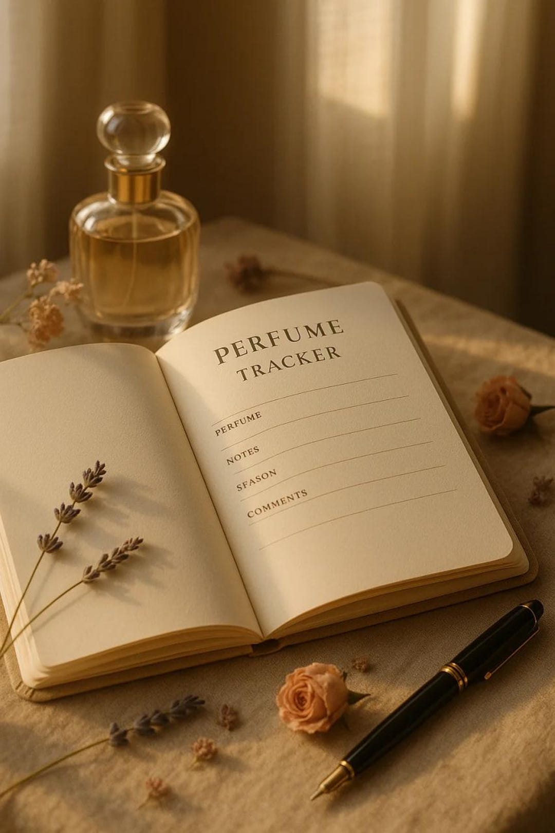 Perfume Tracker: Printable Fragrance Journal, Scent Wishlist (PDF ...
