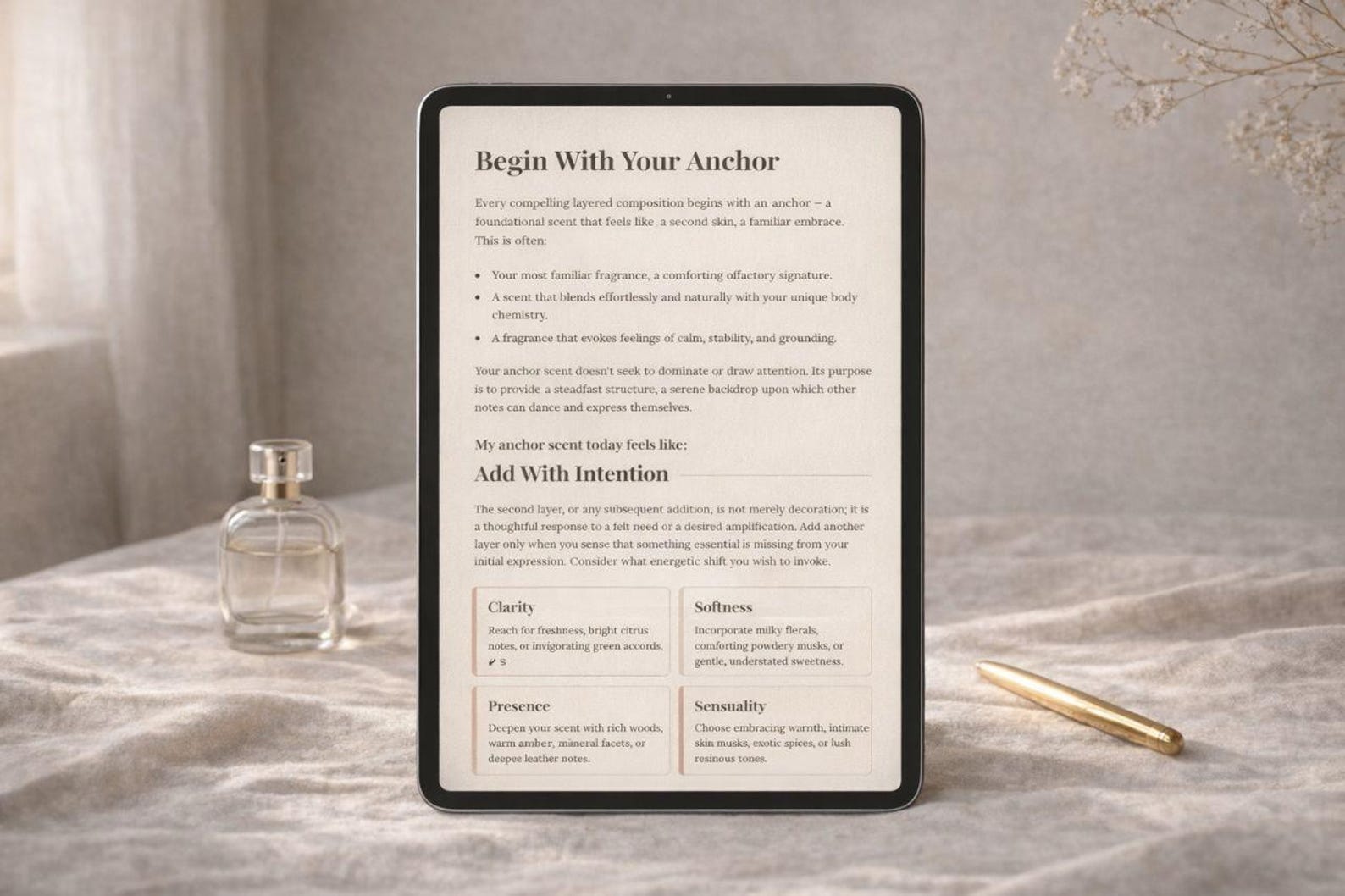 Perfume Tracker: Printable Fragrance Journal, Scent Wishlist (PDF ...