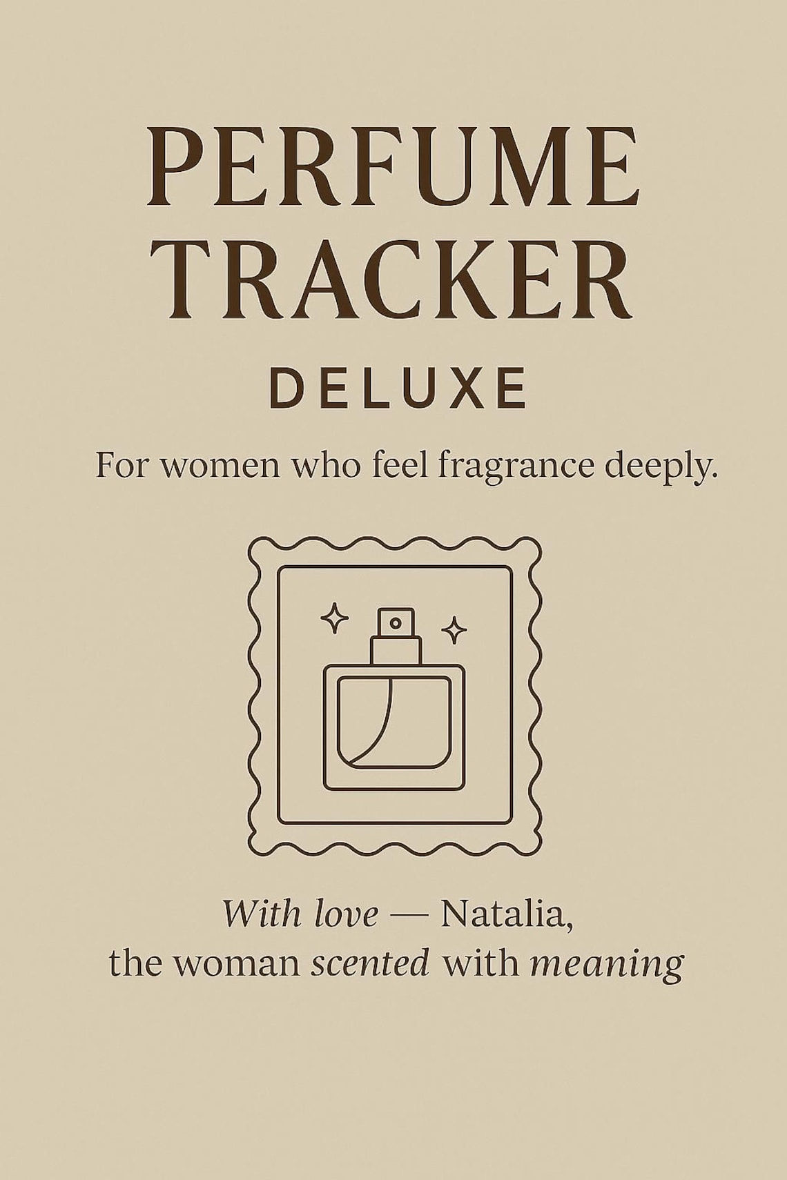 Perfume Tracker: Printable Fragrance Journal, Scent Wishlist (PDF ...
