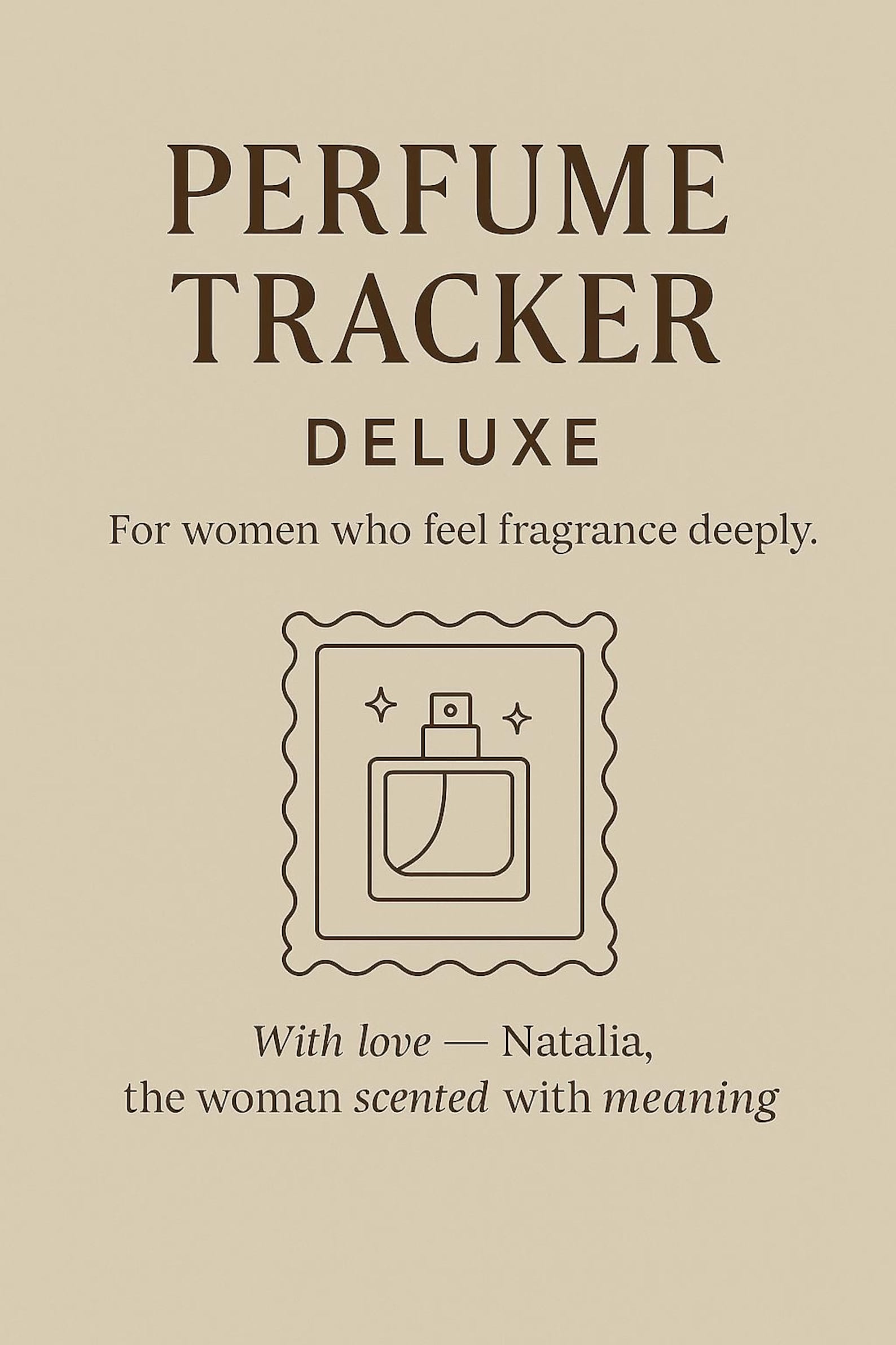 Perfume Tracker: Printable Fragrance Journal, Scent Wishlist (PDF ...