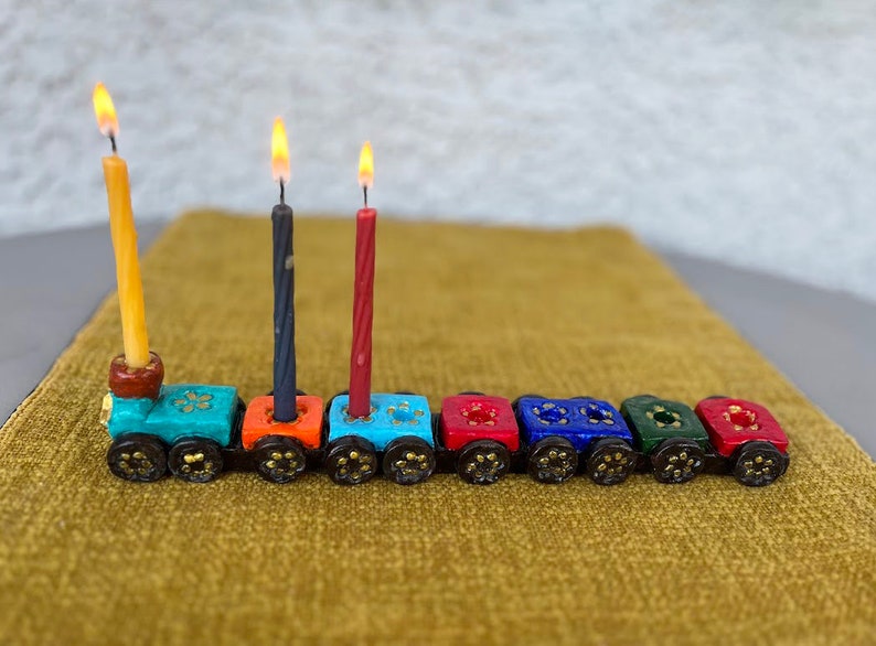Menorah - Colorfull Train for Kids - Hanukkah Holidays - Etsy