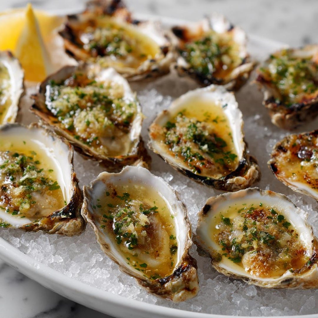 BEST RECIPE for Grilled Oysters With Garlic Herb Sauce | Elegant ...