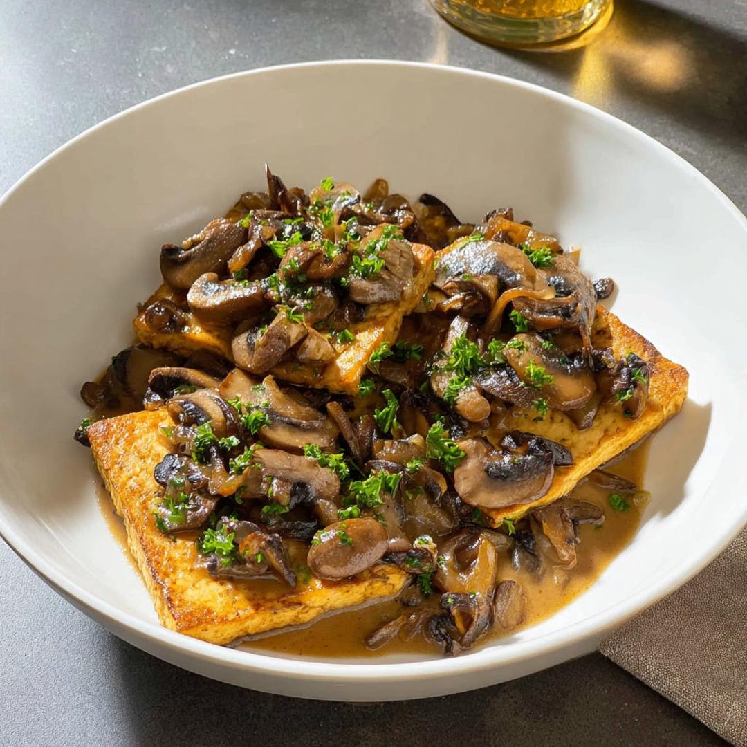 Tofu Marsala Recipe | Vegan Mushroom Dinner (digital Download PDF) - Etsy