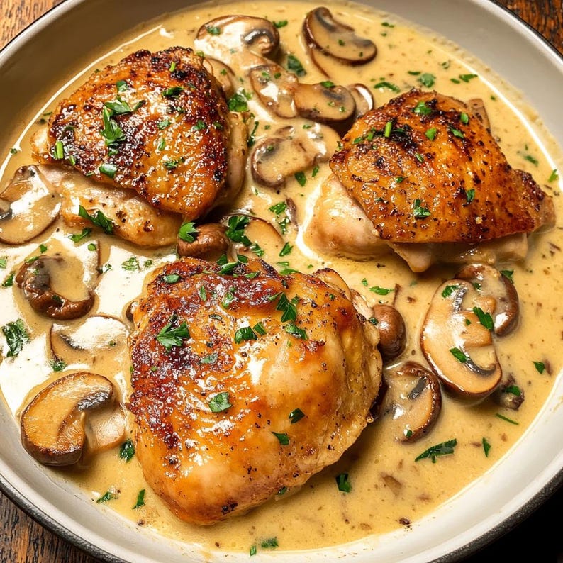 BEST RECIPE for Chicken Riesling | Elegant French Dinner Printable ...