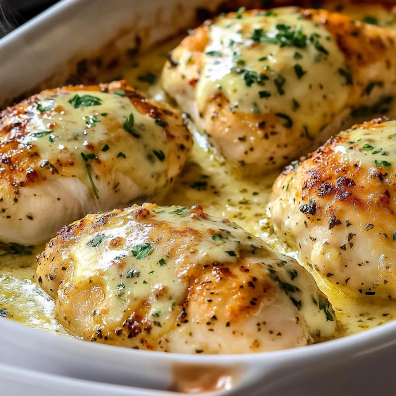 BEST RECIPE for Creamy Baked Asiago Chicken | Easy Cheesy Chicken ...