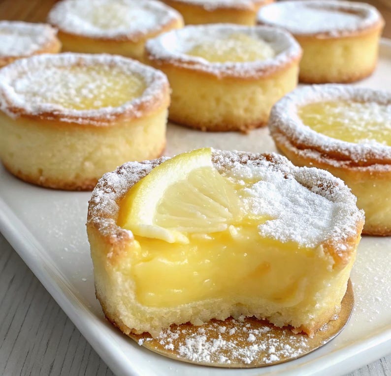 BEST RECIPE for Baby Lemon Impossible Pies | Mini Custard-cake Lemon Pies | Instant Digital ...