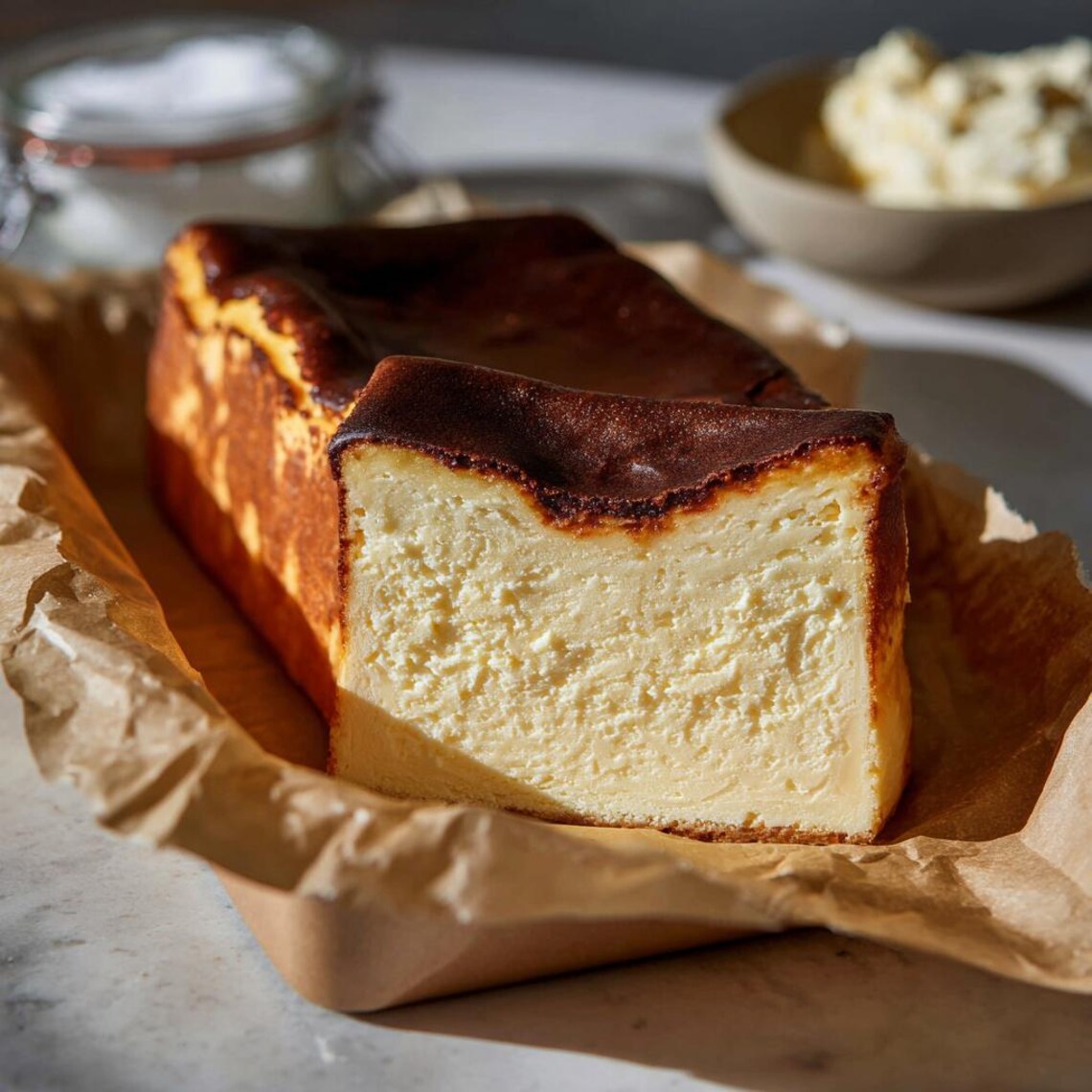 BEST RECIPE for Loaf Pan Basque Cheesecake | Burnt-top Crustless ...