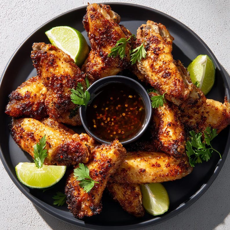 Crispy Air Fryer Chicken Wings Recipe | Game Day Snack (digital ...