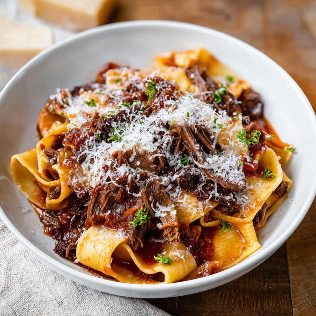 Short Rib Ragu Recipe | Braised Beef & Red Wine Tomato Sauce (digital ...